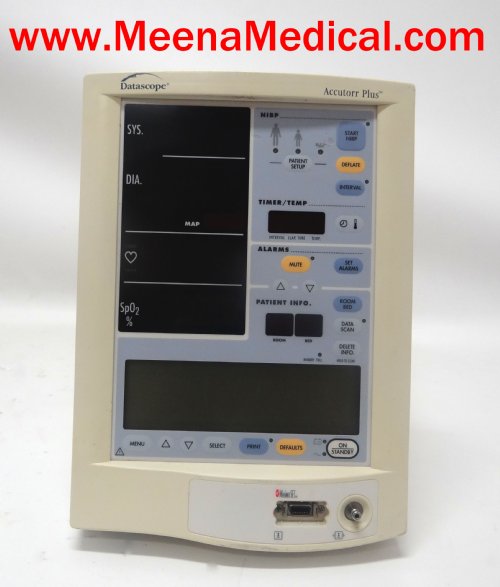 Datascope Accutorr Plus Patient Vital Signs Monitor (NIBP, Masimo SpO2)