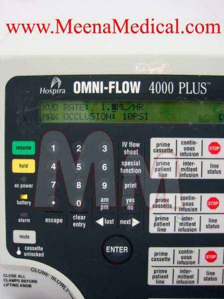 Abbott Hospira Omni-Flow 4000 Plus Infusion Pump - Preowned in Good ...