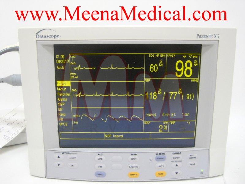 Datascope Passport XG Multi-Parameter Monitor - Preowned in Very Good ...