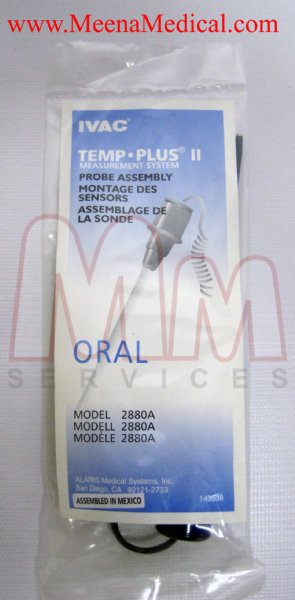 IVAC TEMPPLUS II Oral Probe Assembly - New