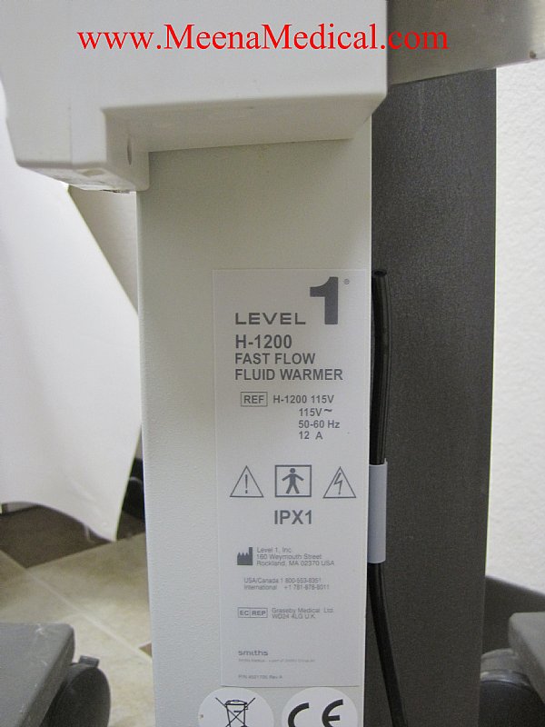 Level 1 H-1200 Rapid Infuser Fluid Warmer with Level 1 H-31B Detector ...