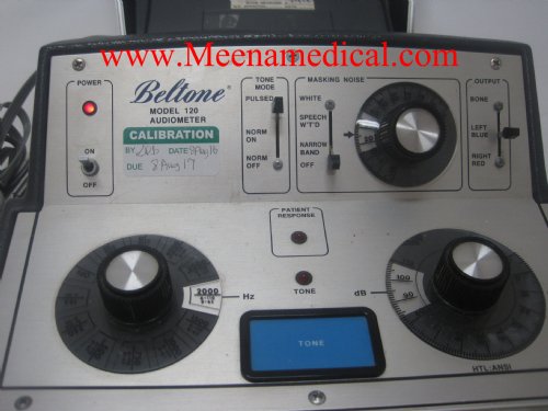 Beltone Audiometer Model 120 With Bone and Air Conduction