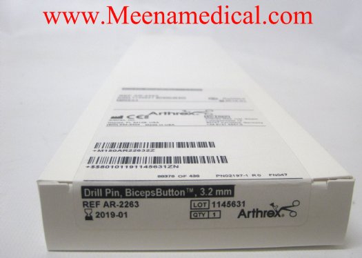Arthrex BicepsButton Drill Pin 3.2mm- NEW