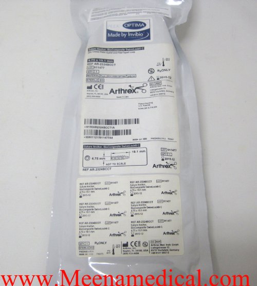 Arthrex Suture Anchor BioComposite SwiveLock C, W/ Closed Eyelet and ...