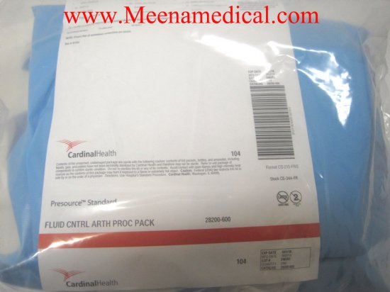 Cardinal Health Arthroscopy Pack with Fluid Control Drape- NEW