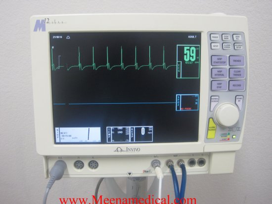 Invivo M12 3550S Vital Signs Monitor- Preowned in Good Condition.