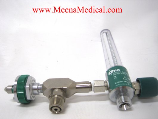 Ohio Pressure 1-15 L/min Oxygen Flowmeters - PreOwned in Good Condition.