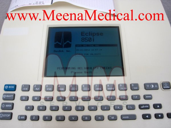Burdick Eclipse 850i EKG Machine, we sell and repair preowned and ...